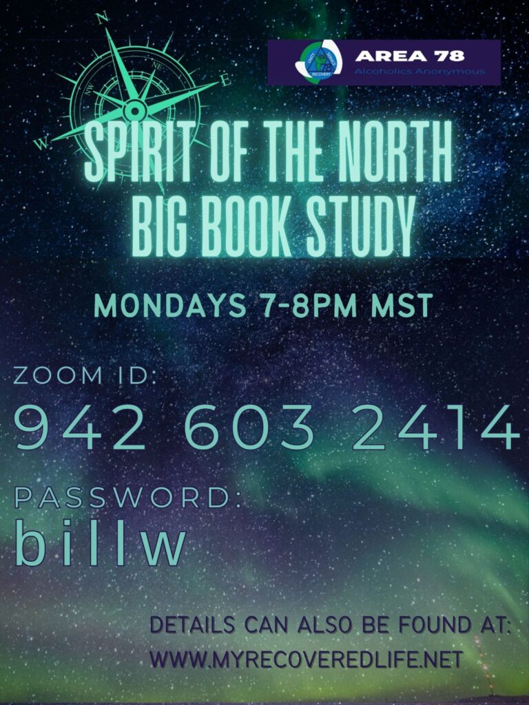 Spirit of the North Big Book Study – MyRecoveredLife